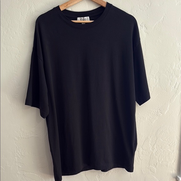 COS | Tops | Cos Classic Black Oversized Short Sleeve Tee | Poshmark